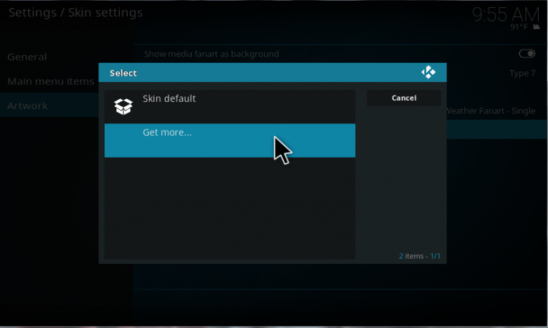Kodi menu editor to customize main menu on kodi home screen