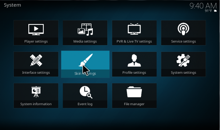 Kodi menu editor to customize main menu on kodi home screen